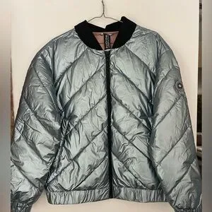 Noize | Jackets & Coats | Noize Amber Metallic Short Puffer Down Filled ...